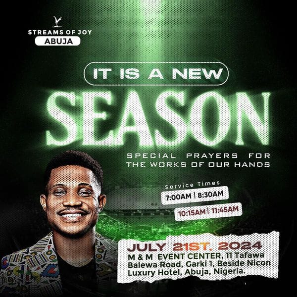 NSPPD | 'ITS A NEW SEASON' SERVICE || SUNDAY SERVICE || 21ST JULY 2024