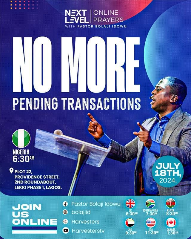 Harvesters | NEXT LEVEL PRAYERS || JULY ONLINE FASTING & PRAYER || PST ...